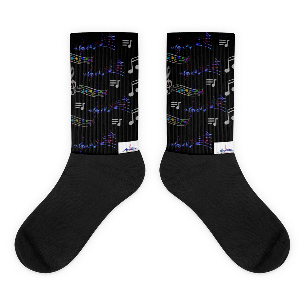 Angelica Socks - (Long) Music Note Design – angelicasmusic.store